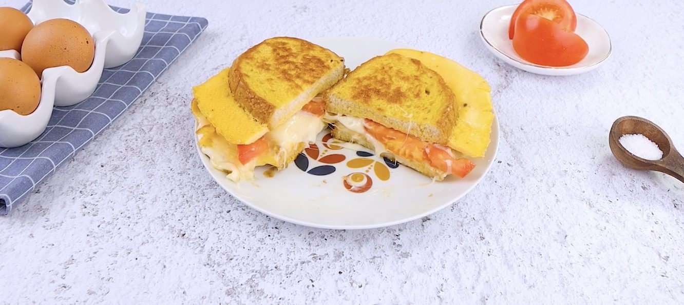 Extra Tasty Pan Fried Frittata Toast!